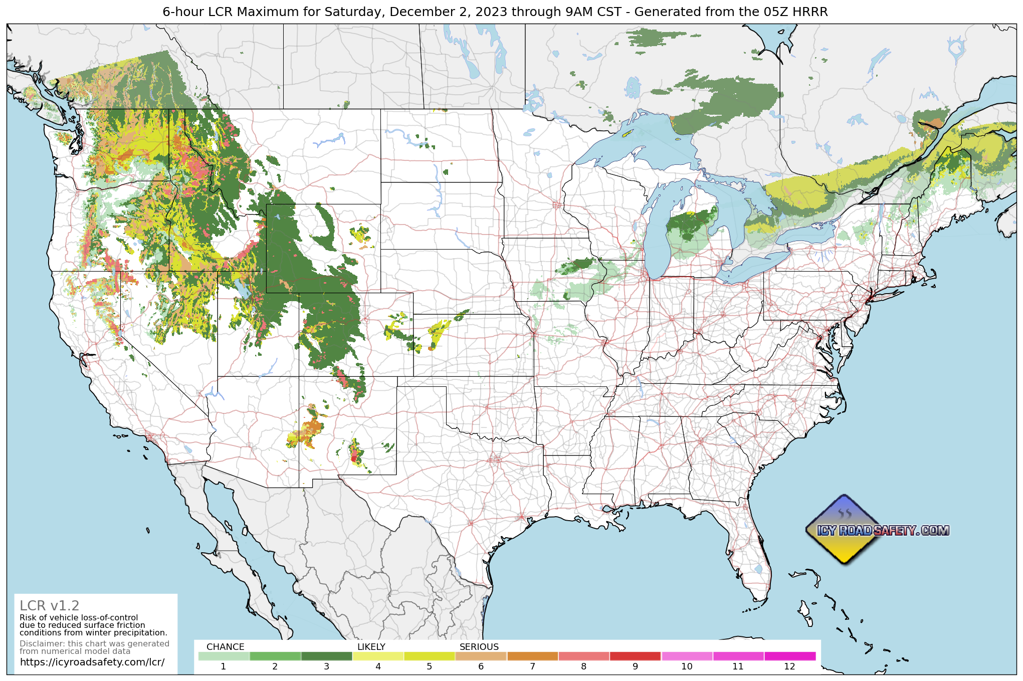 LCR (vehicle Loss-of-Control Risk): A new winter weather parameter and ...